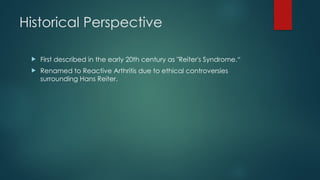 REACTIVE ARTHRITIS:COMPREHENSIVE OVERVIEW | PPT