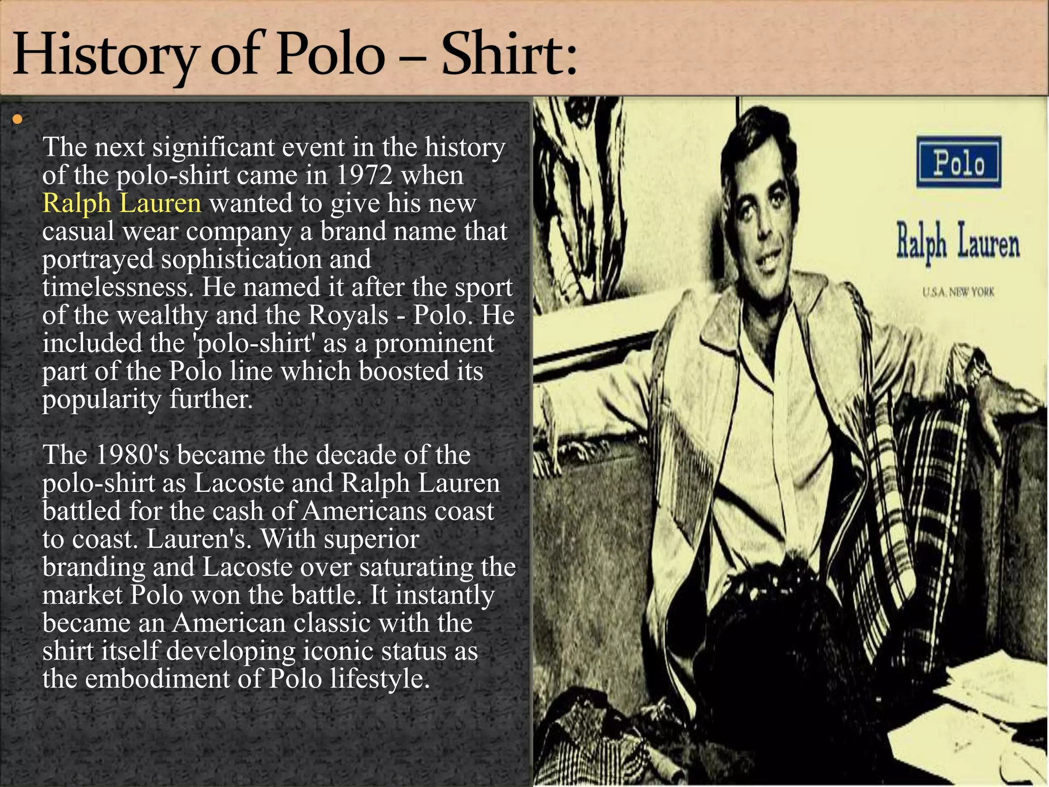 To estimate the standard minute value (SMV) of a polo shirt by work ...
