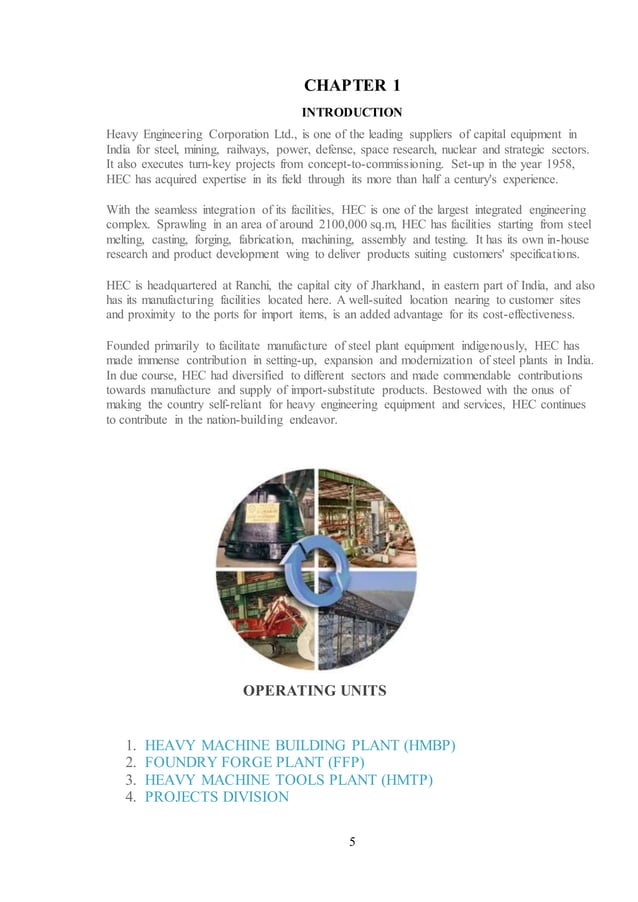 Heavy Engineering Corporation Limited, Ranchi | DOCX