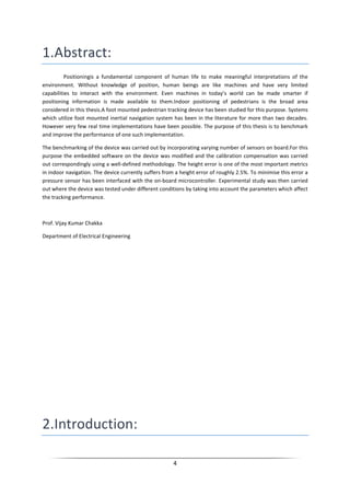 Foot Mounted Pedestrian Navigation Systems | PDF