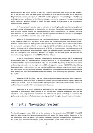 Foot Mounted Pedestrian Navigation Systems | PDF