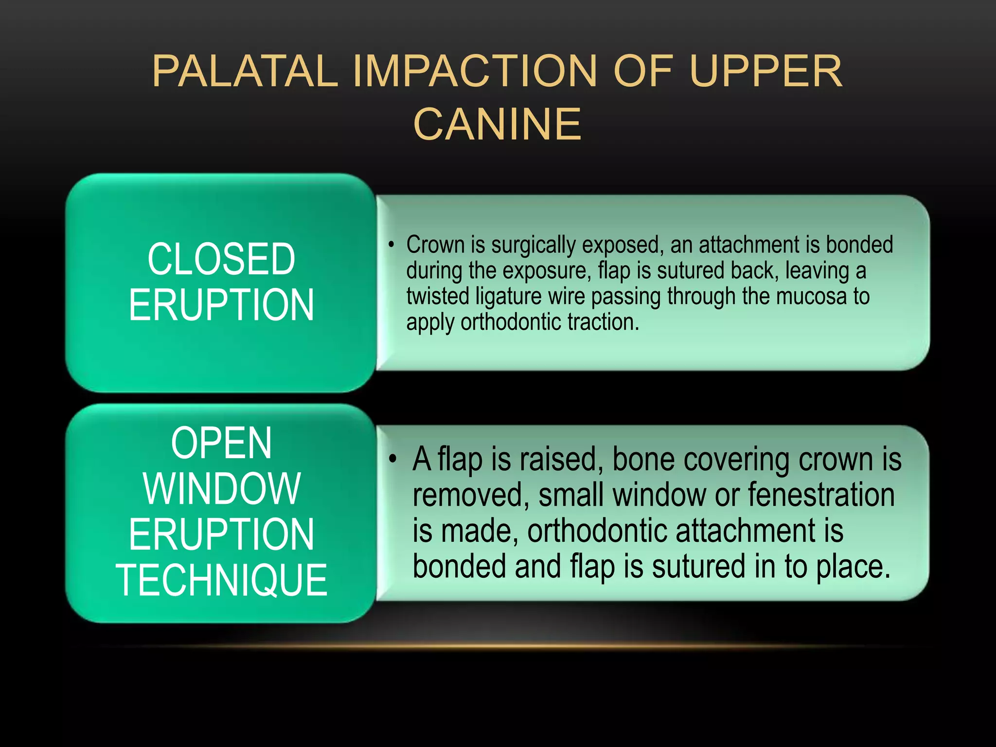 canine impaction | PPTX