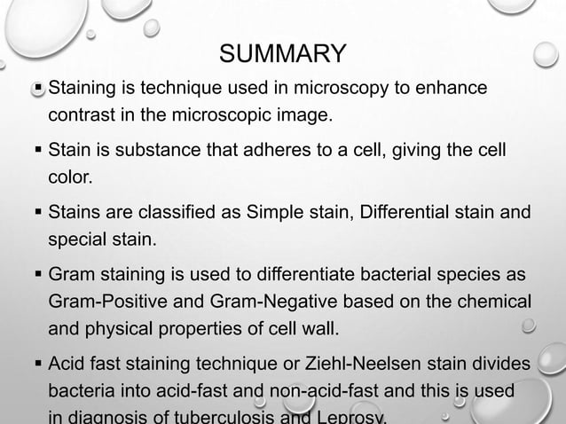 STAINING TECHNIQUES AND TYPES PROCEDURE. | PPTX | Chemistry | Science