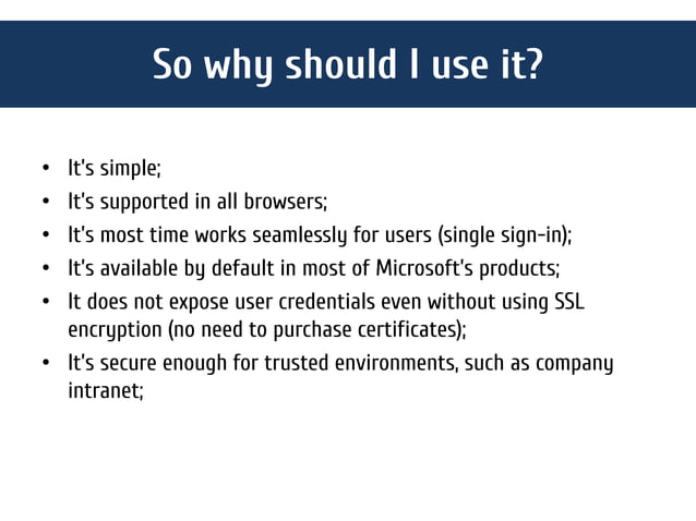 Shytikov on NTLM Authentication | PPTX | Internet | Computing