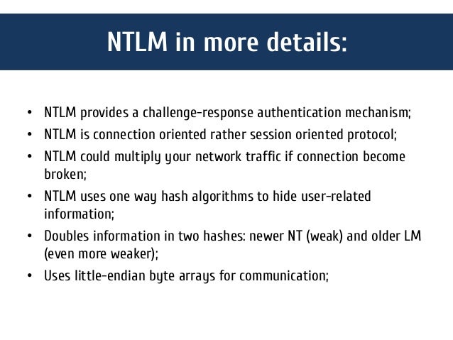 Shytikov on NTLM Authentication