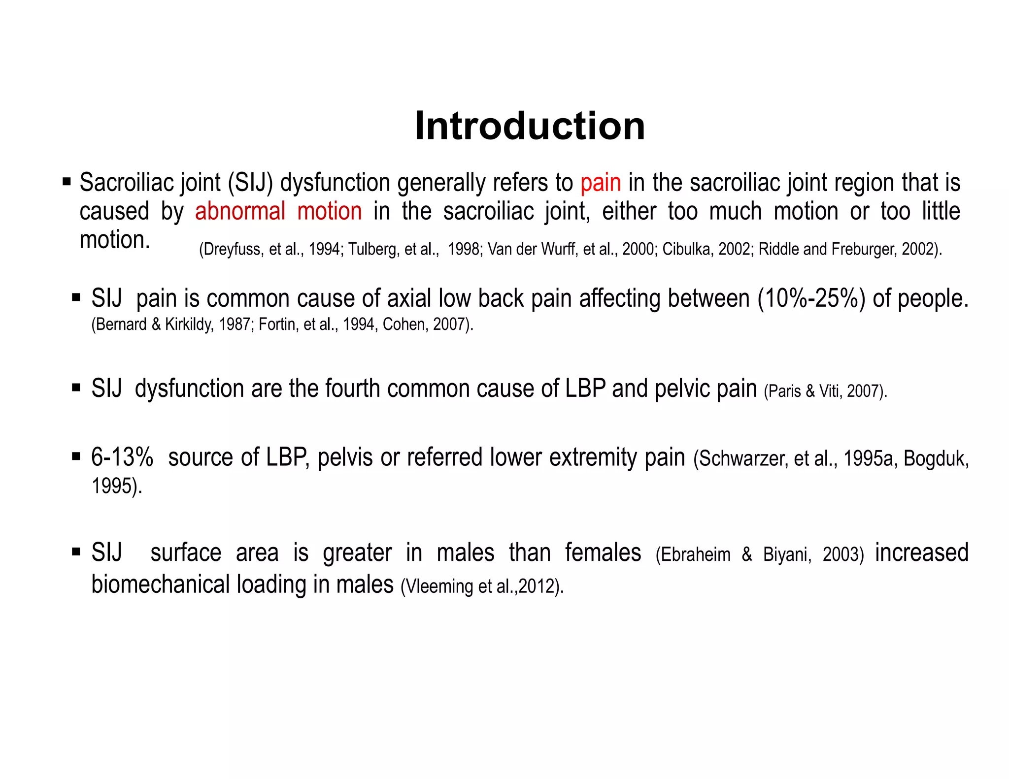 Sacroiliac(SI) Joint Dysfunction,Evaluation and Treatment | PDF