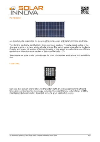 Solar Photovoltaic Street Lights | PDF