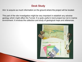 The role of site investigation | PPT