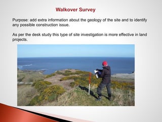 The role of site investigation | PPT