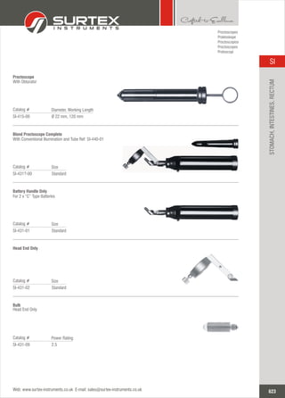 STOMACH, INTESTINES, RECTUM INSTRUMENTS | PDF
