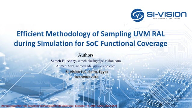 Efficient Methodology of Sampling UVM RAL During Simulation for SoC Functional Coverage | PDF