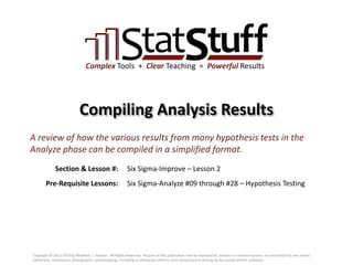 Compiling Analysis Results | PPT