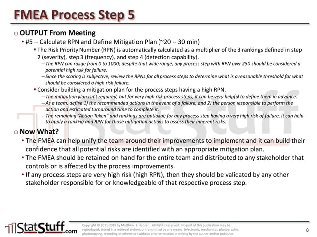 Risk Assessment with a FMEA Tool | PPTX