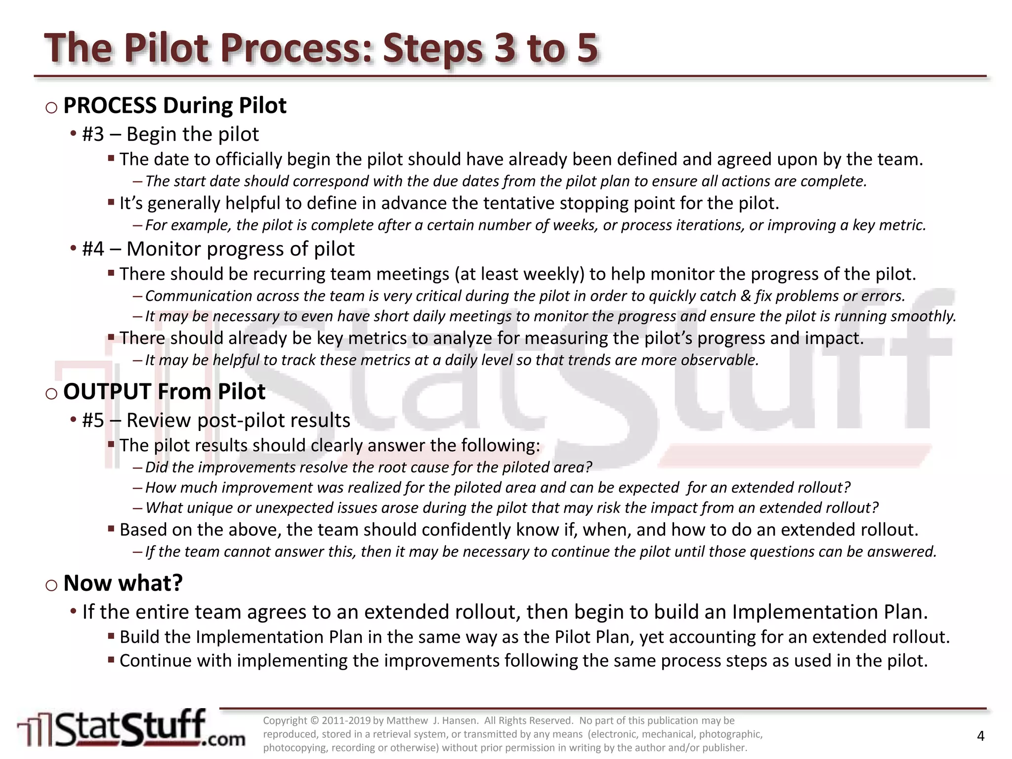 Piloting Solutions: The Process | PPTX