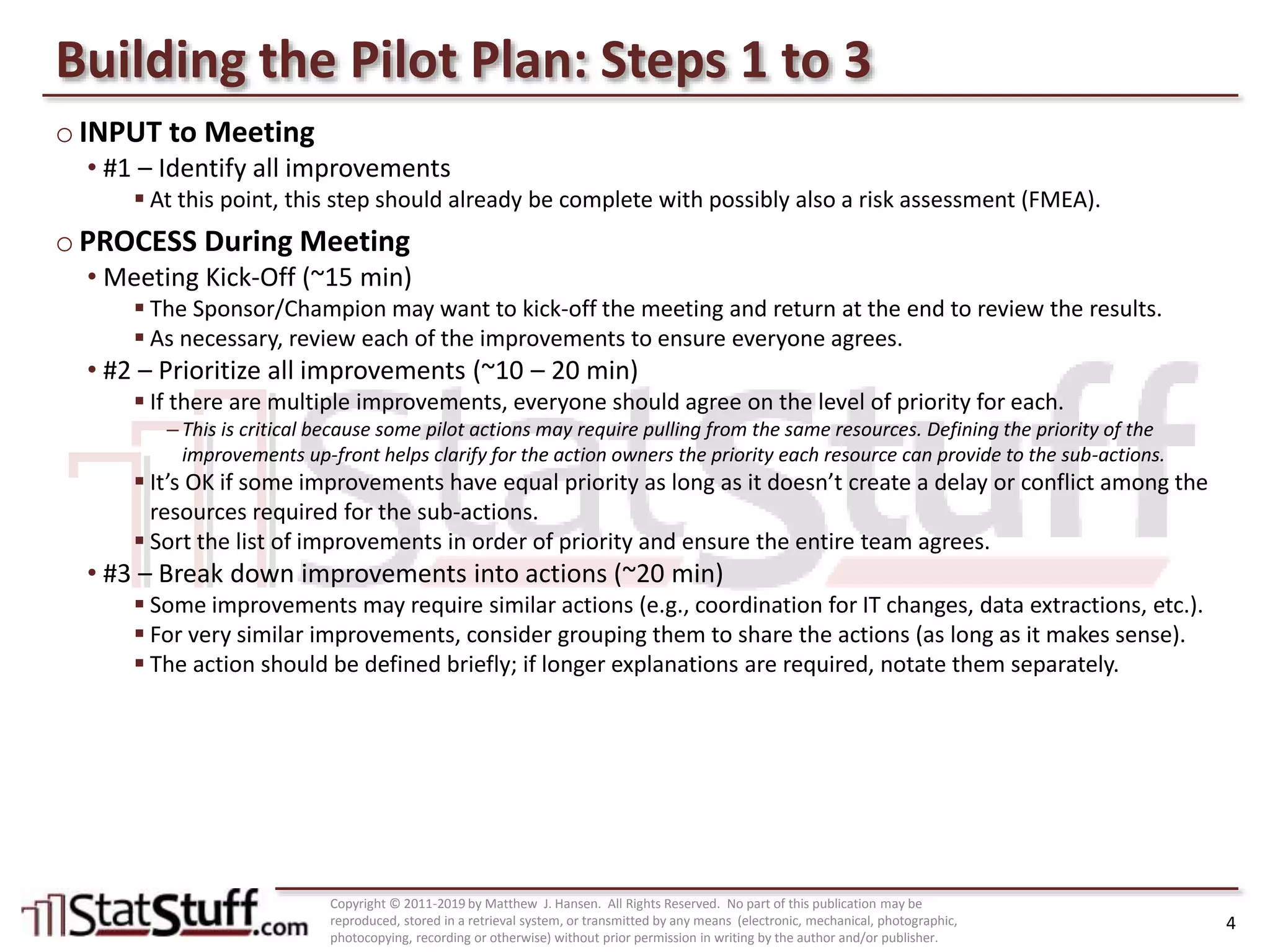 Piloting Solutions: Build the Pilot Plan | PPTX