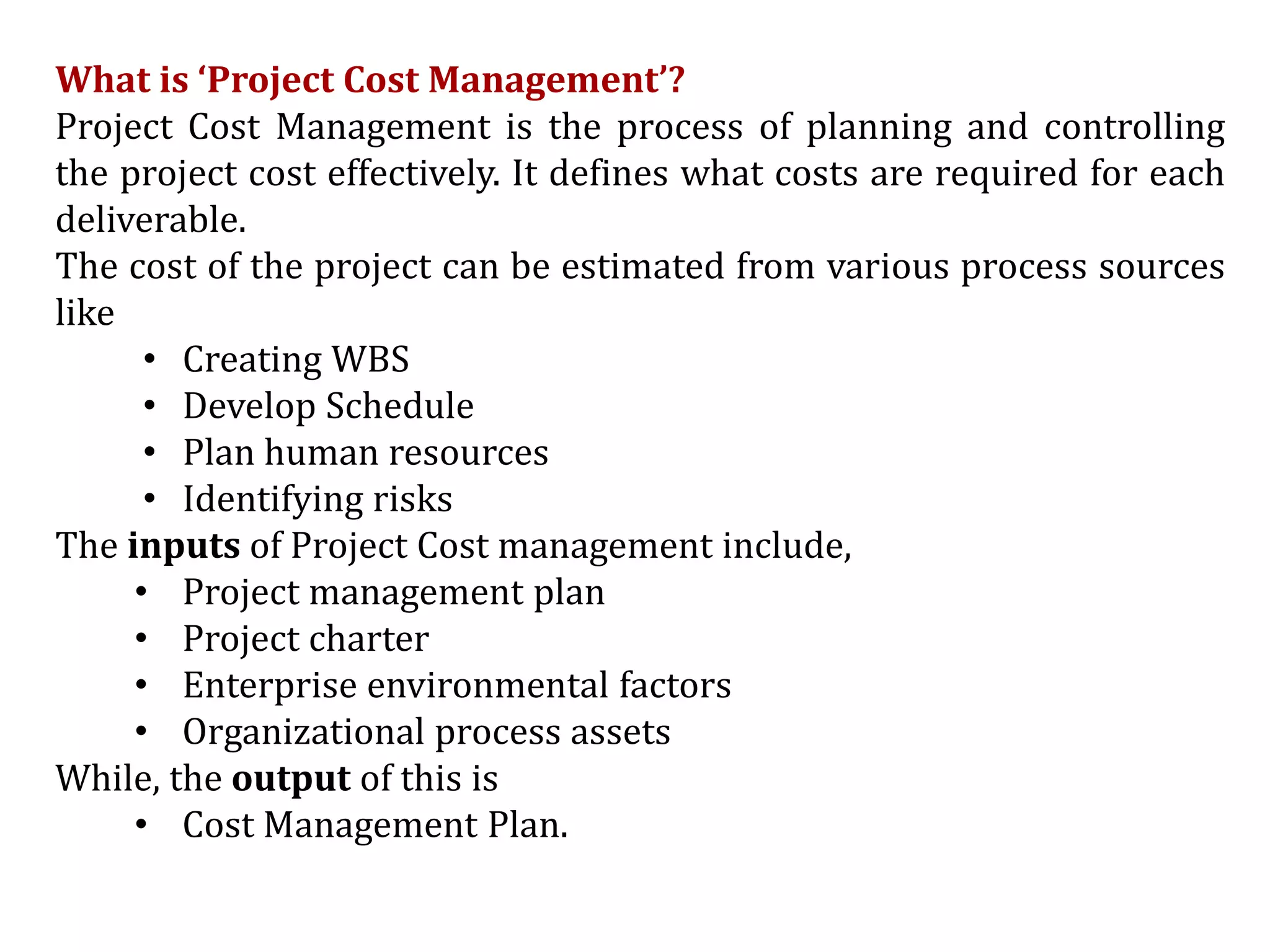 Project Cost Management_ | PPTX