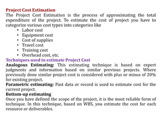 Project Cost Management_ | PPTX