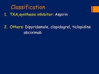 24.antiplatelet drugs | PPT