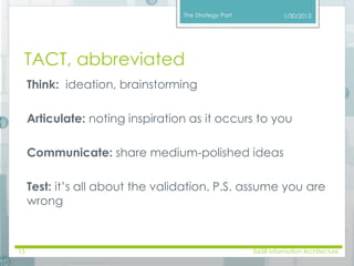 Information Architecture class4 01 30 | PPTX