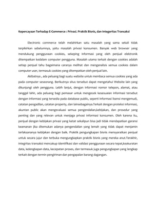 SIA_E-Commerce | DOC