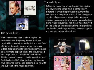 Sia's music website | PPT