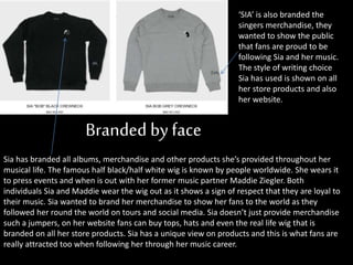 Sia's music website | PPT