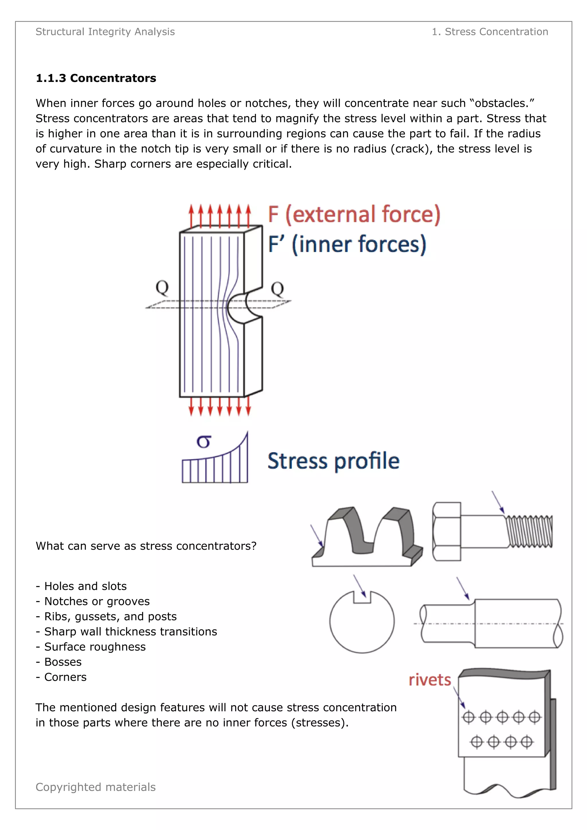 Structural Integrity Analysis. Chapter 1 Stress Concentration | PDF