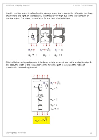 Structural Integrity Analysis. Chapter 1 Stress Concentration | PDF
