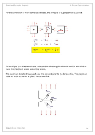 Structural Integrity Analysis. Chapter 1 Stress Concentration | PDF