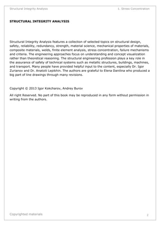 Structural Integrity Analysis. Chapter 1 Stress Concentration | PDF