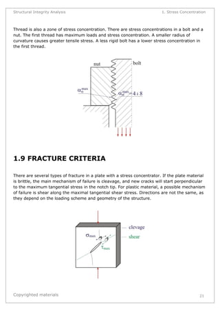 Structural Integrity Analysis. Chapter 1 Stress Concentration | PDF