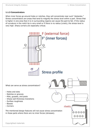 Structural Integrity Analysis. Chapter 1 Stress Concentration | PDF
