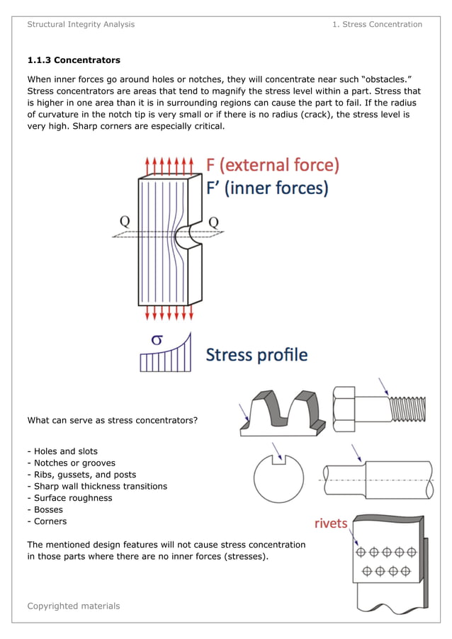Structural Integrity Analysis. Chapter 1 Stress Concentration | PDF