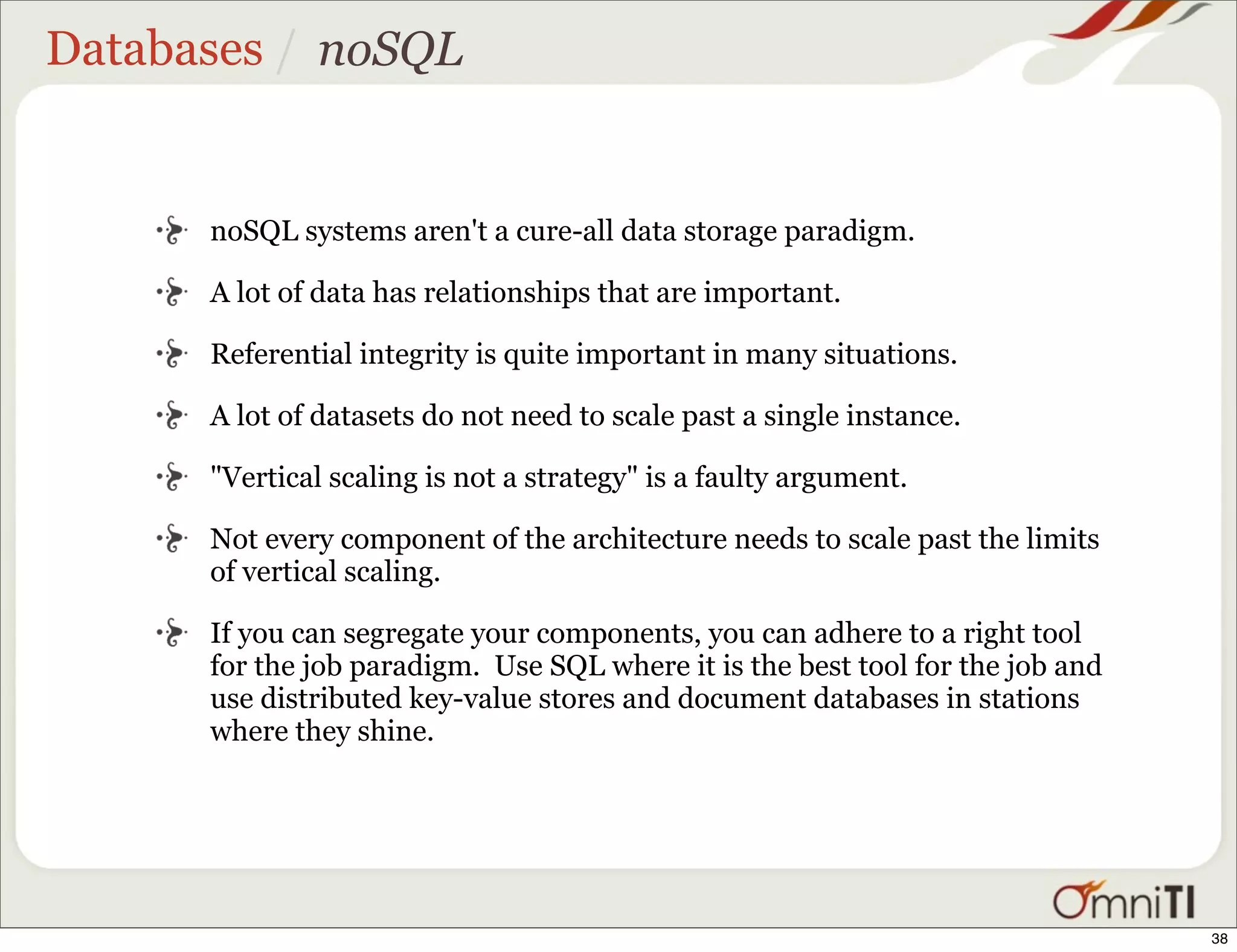 Velocity 2010: Scalable Internet Architectures | PPT