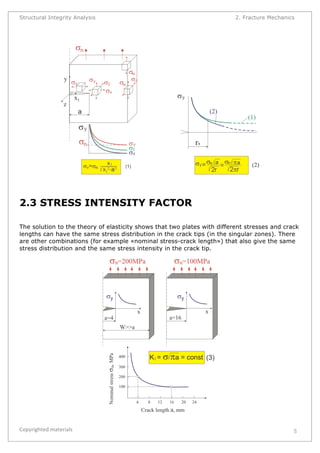 Structural Integrity Analysis: Chapter 2 Fracture Mechanics | PDF