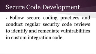 SIA2(Security Best Practices in System Integration).pptx | Information ...