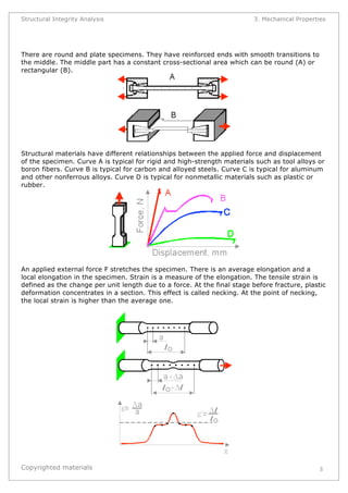 Structural Integrity Analysis: Chapter 3 Mechanical Properties of ...