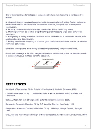 Structural Integrity Analysis: Chapter 9 Composites | PDF