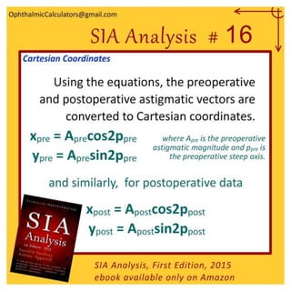 SIA Analysis - tackling surgically induced astigmatism | PDF