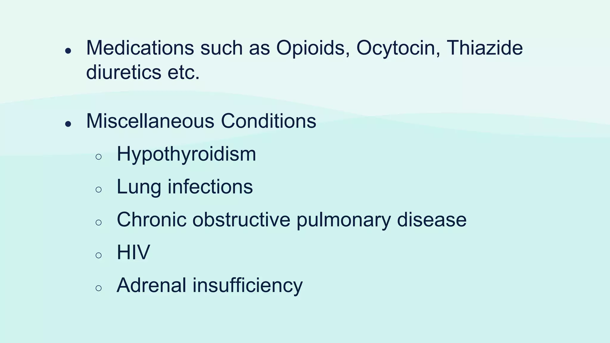 SIADH (Syndrome of inappropriate antidiuretics hormone) | PPTX