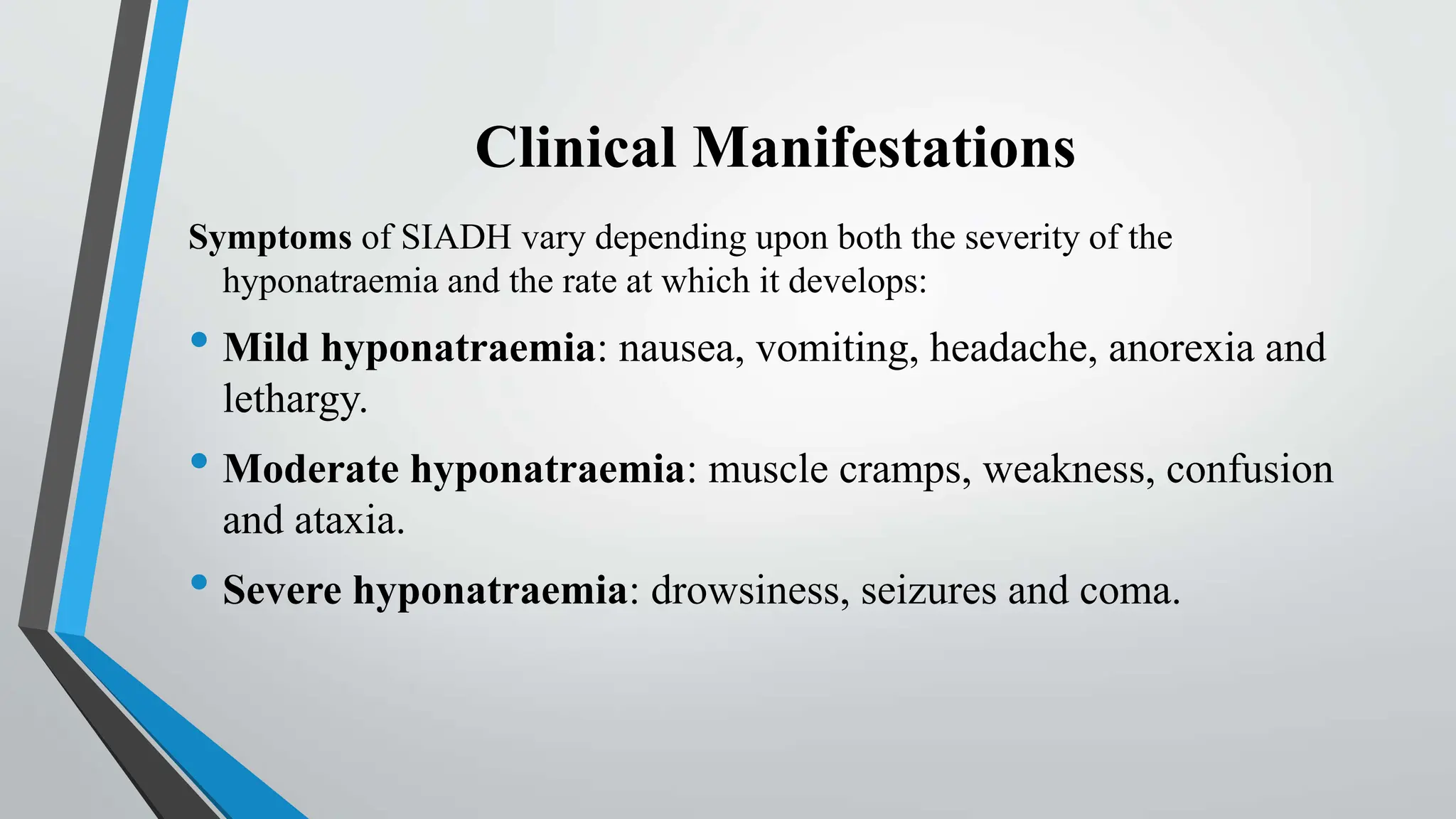 SIADH.pptx | Hormonal Disorders | Endocrine and Metabolic Diseases
