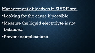SIADH.pptx used for bachelor of science nursing | PPTX