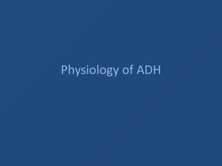 Syndrome of Inappropriate Anti-diuretic Hormone Secretion (SIADH) | PDF