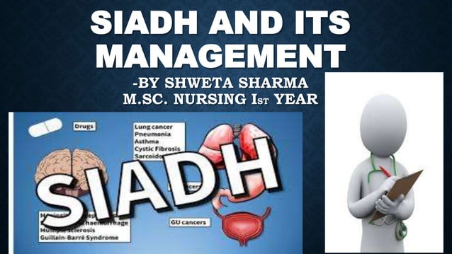 Siadh (1) | PPTX | Hormonal Disorders | Endocrine and Metabolic Diseases