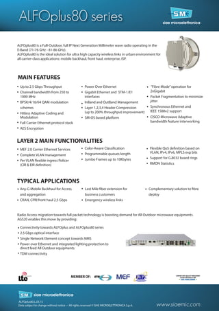 Siae datasheet | PDF