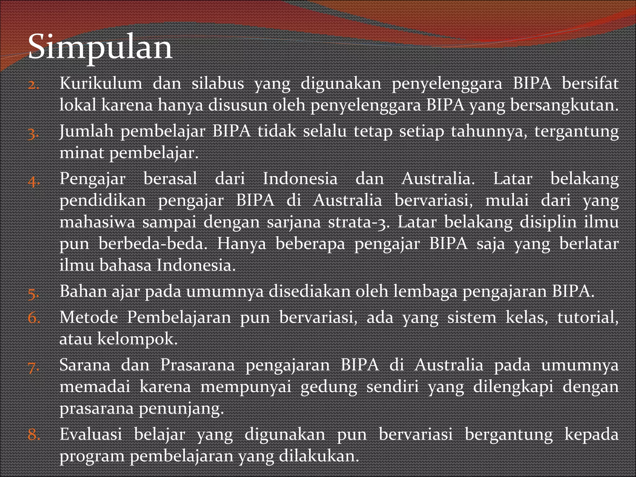 Siagian problematika bipa_uni_aust | PPT