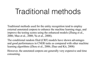 Chinese Named Entity Recognition with Graph-based Semi-supervised Learning Model | PPT