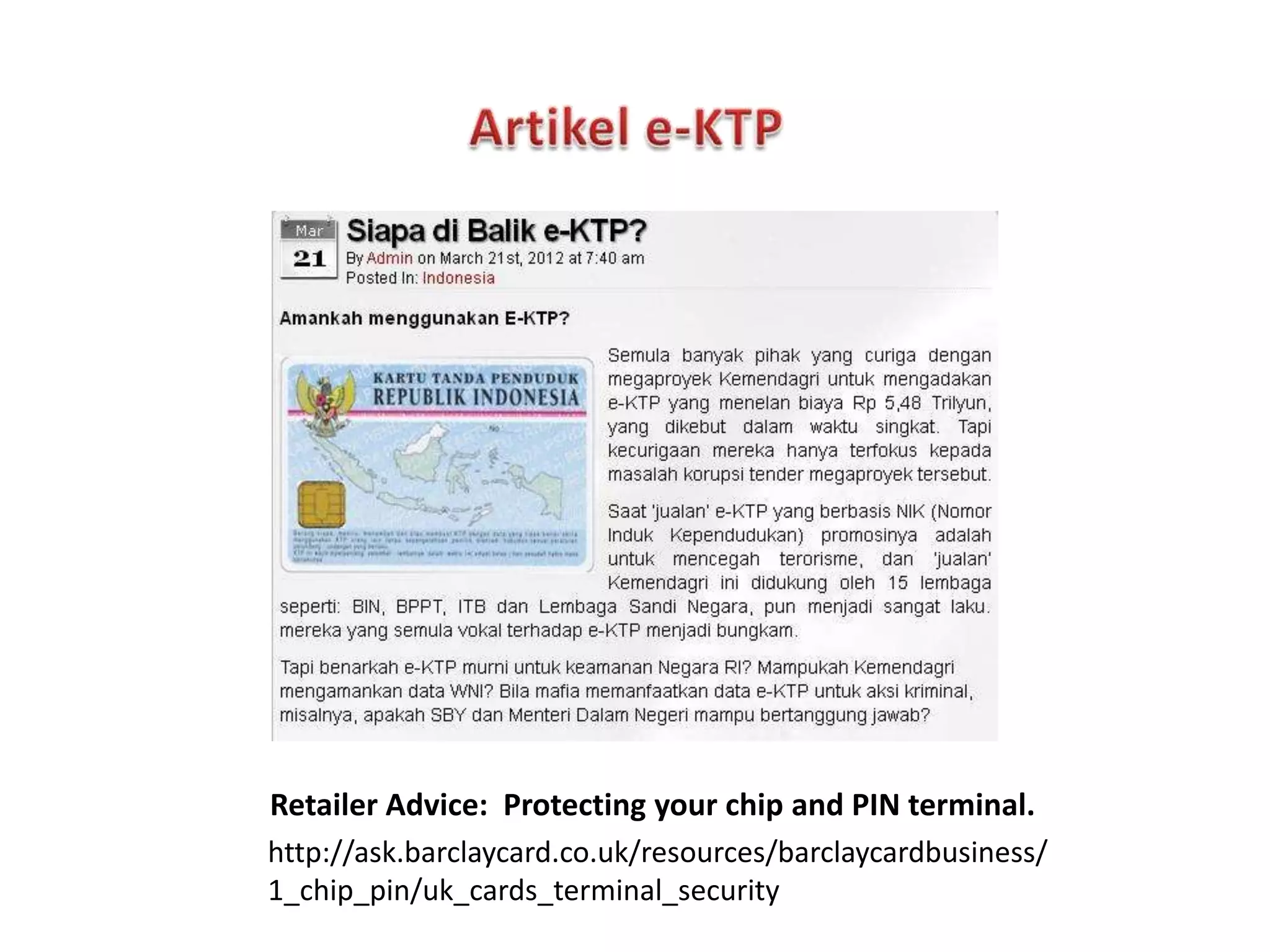 Sistem Informasi Administrasi Kependudukan e-KTP | PPT