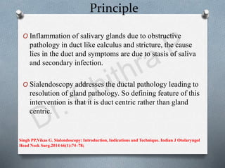 Sialendoscopy dr chithra p | PPT
