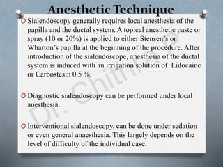Sialendoscopy dr chithra p | PPT